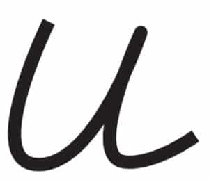 Free Cursive Letters Printable: Lowercase V