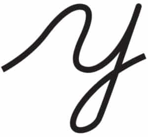 Free Cursive Letters Printable: Lowercase Y