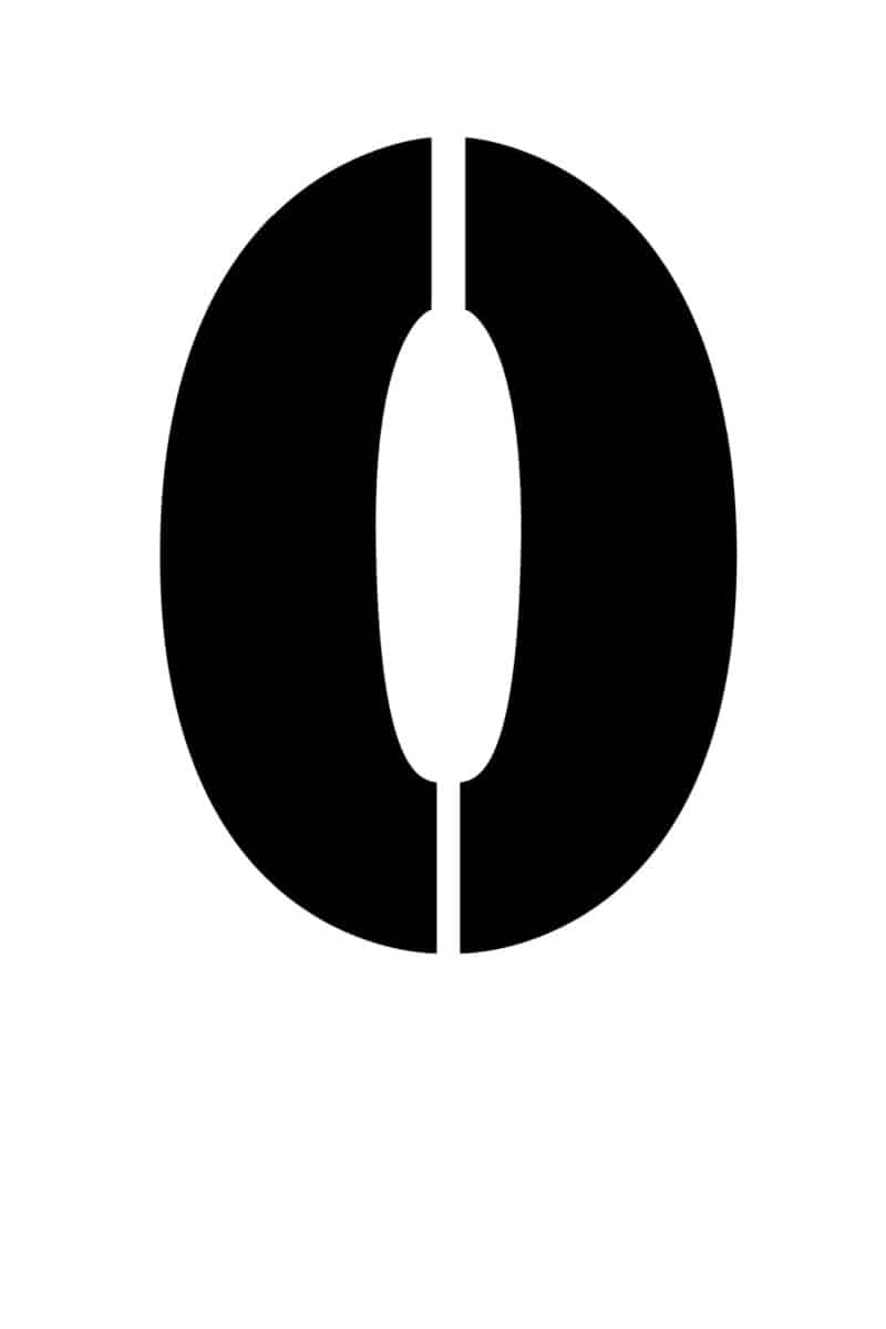 Free Printable Number Stencils Set