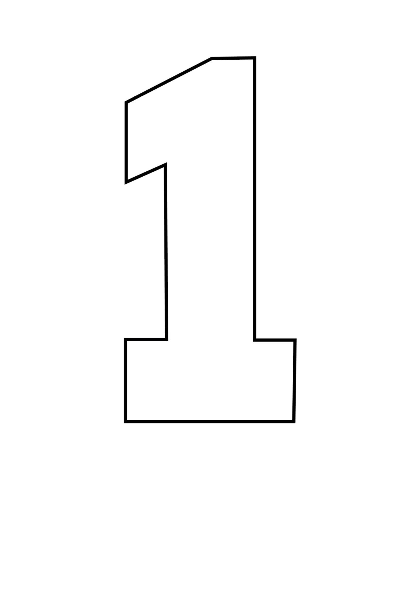Free Printable Number Stencils