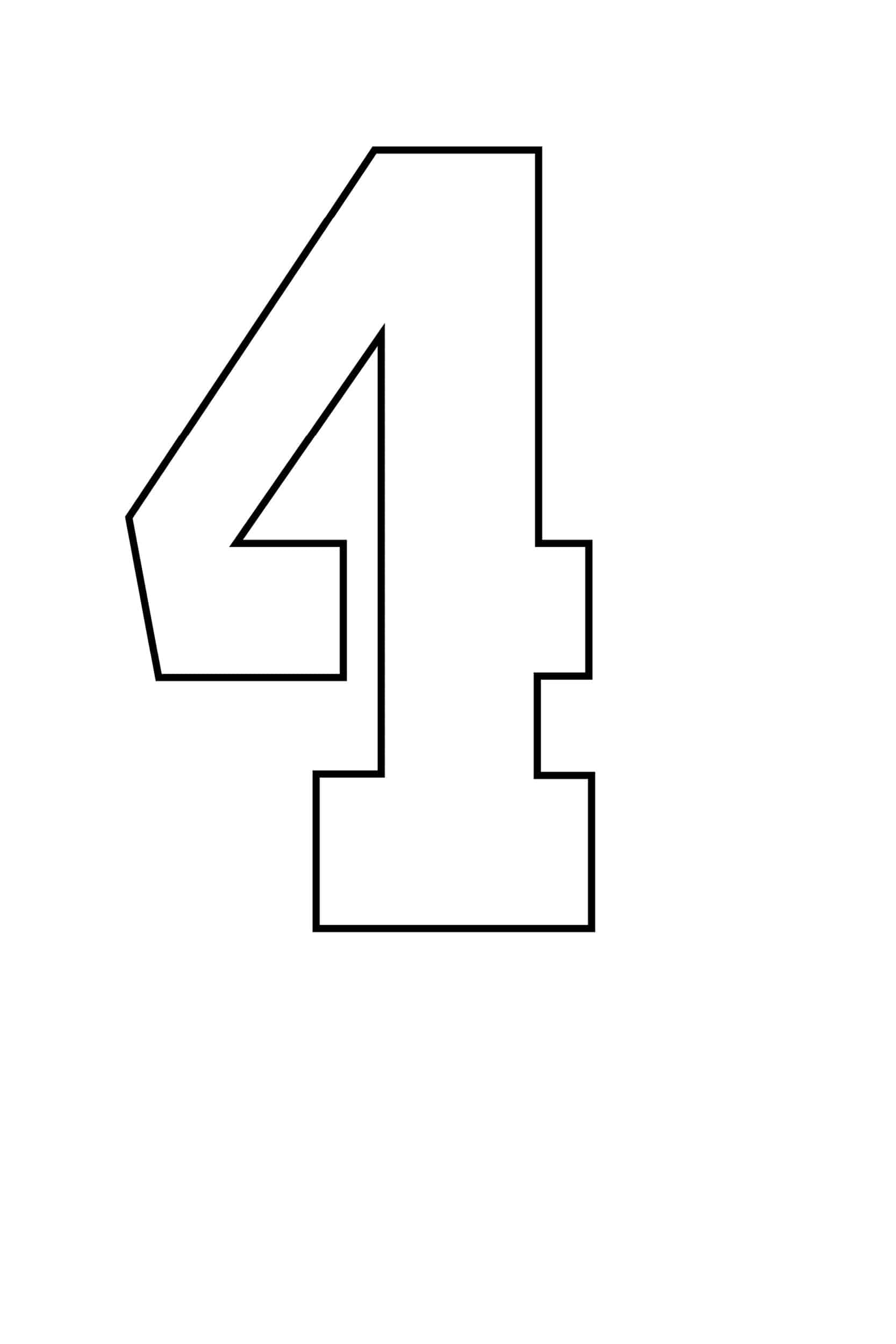 Free Printable Number Stencils Set