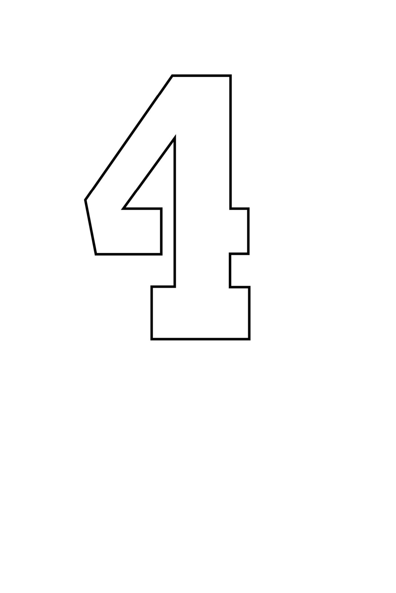 Free Printable Number Stencils Set - Freebie Finding Mom