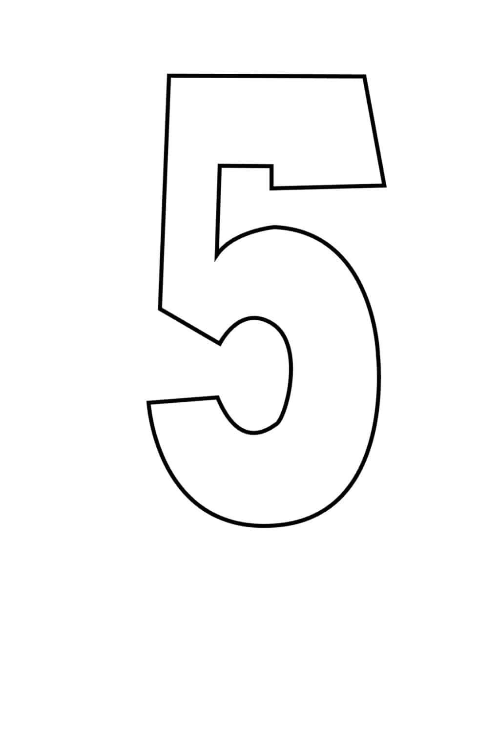 Free Printable Number Stencils Set