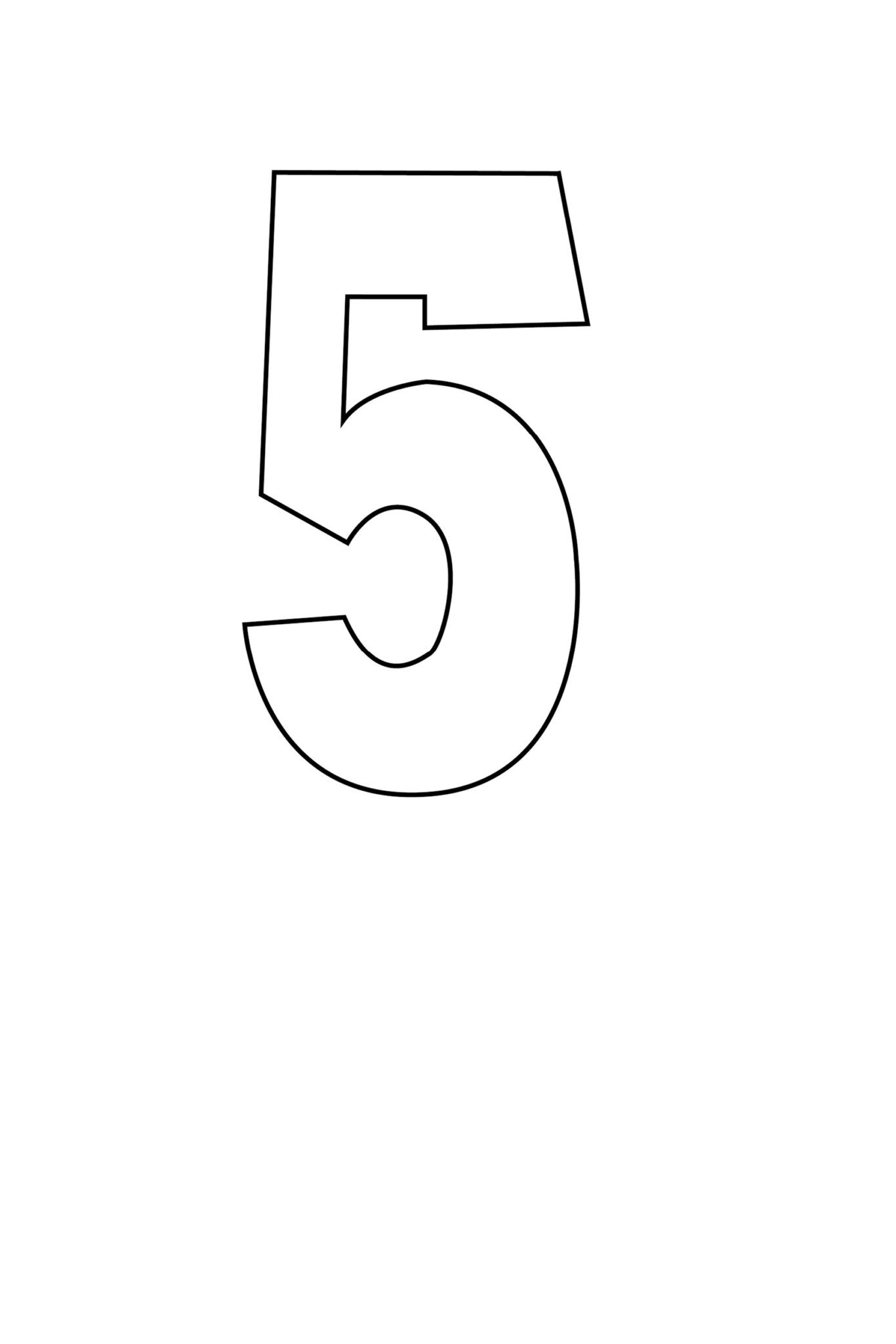 Free Printable Number Stencils Set - Freebie Finding Mom