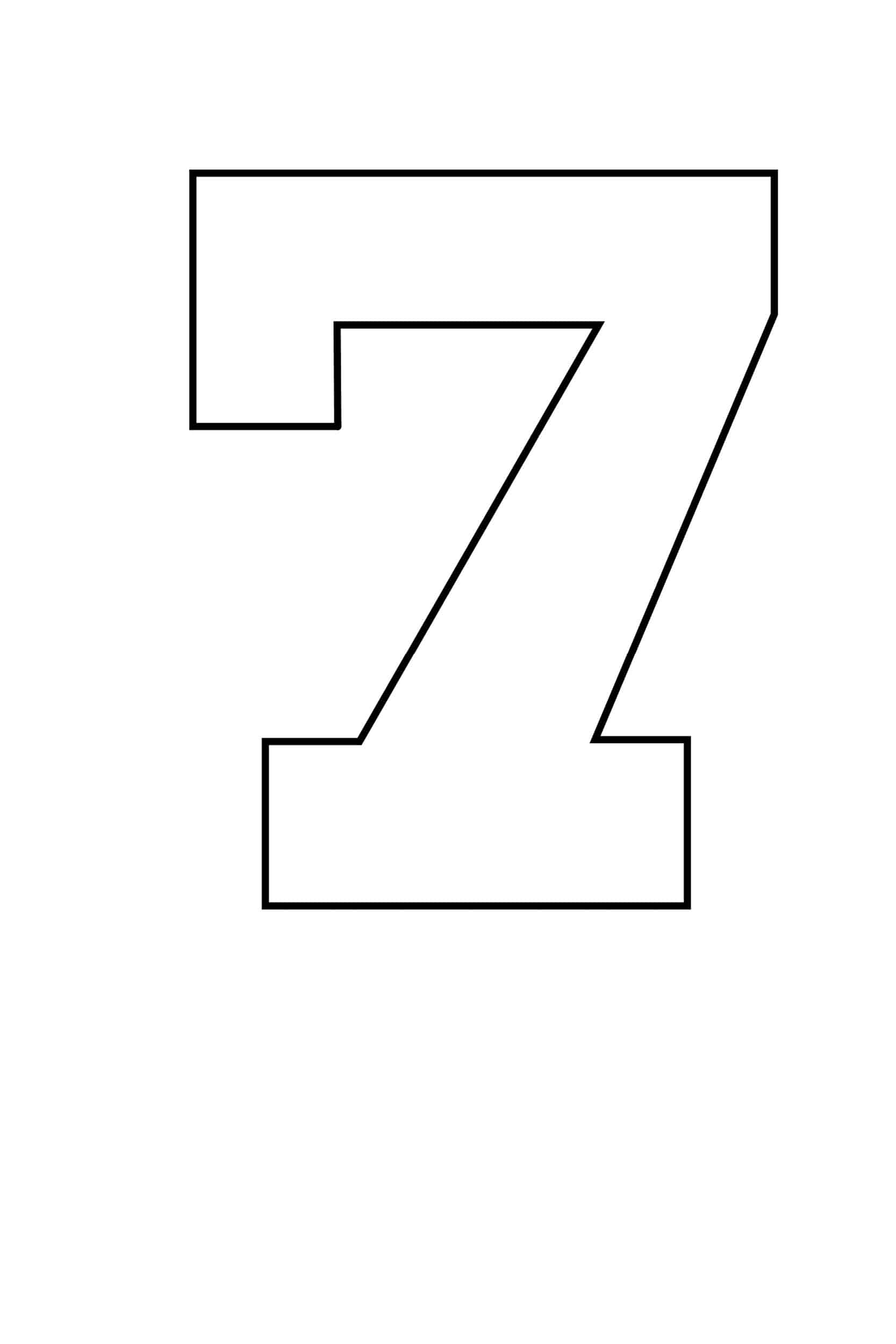 Free Printable Number Stencils Set