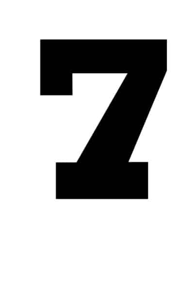 Free Printable Number Stencils Set - Freebie Finding Mom