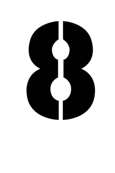 Free Printable Number Stencils Set - Freebie Finding Mom