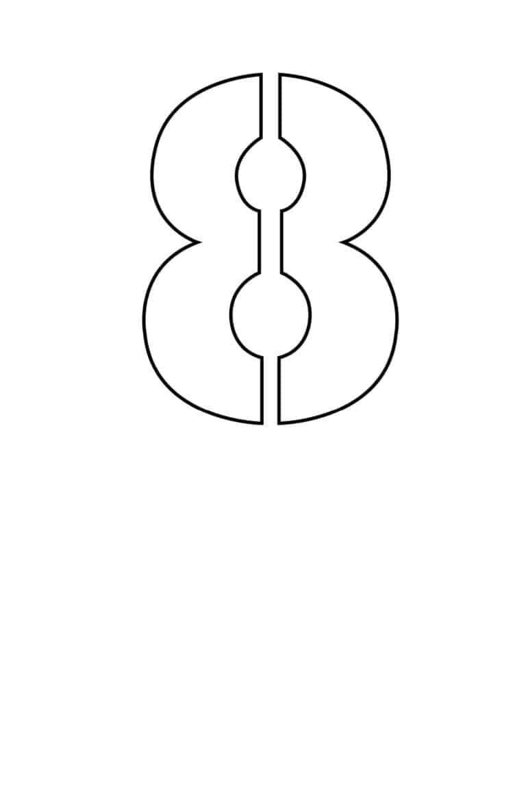 Free Printable Number Stencils Set - Freebie Finding Mom