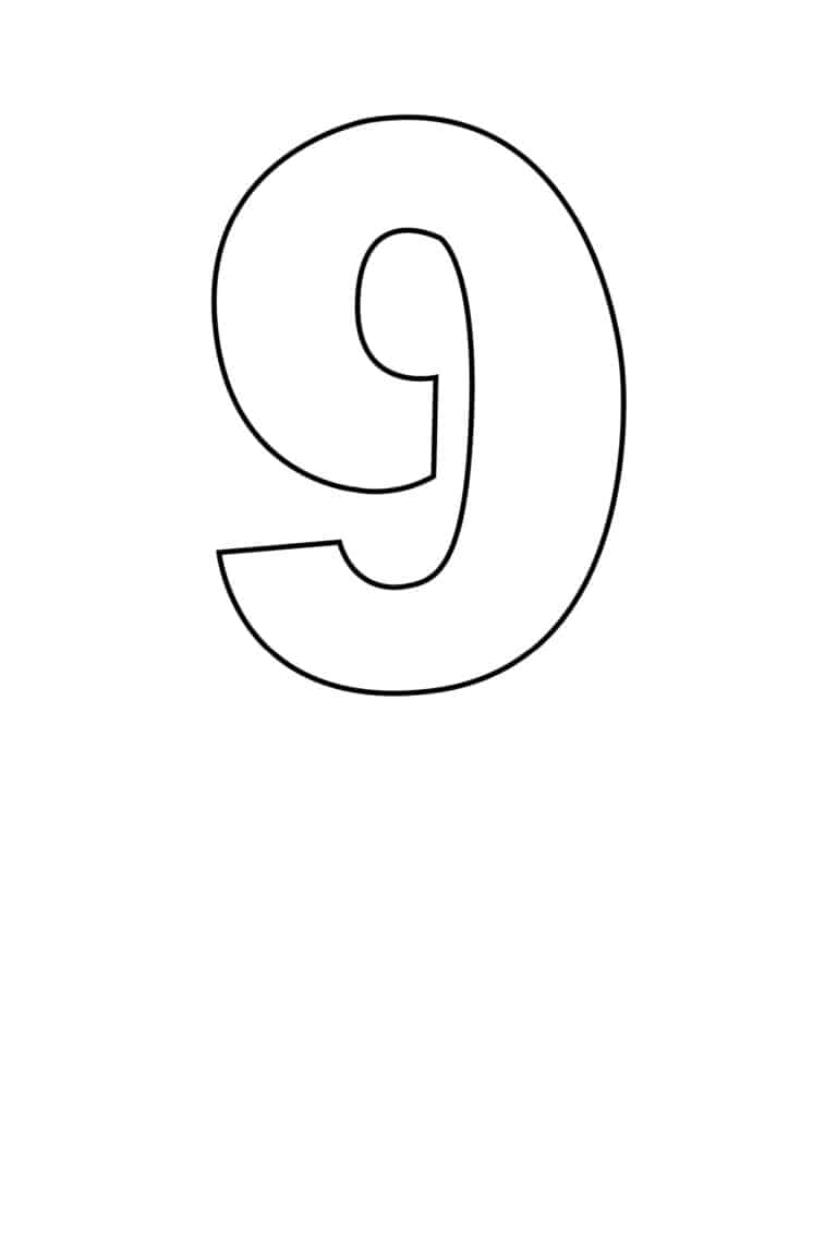 Free Printable Number Stencils Set - Freebie Finding Mom