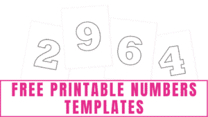 Free Printable Numbers Templates