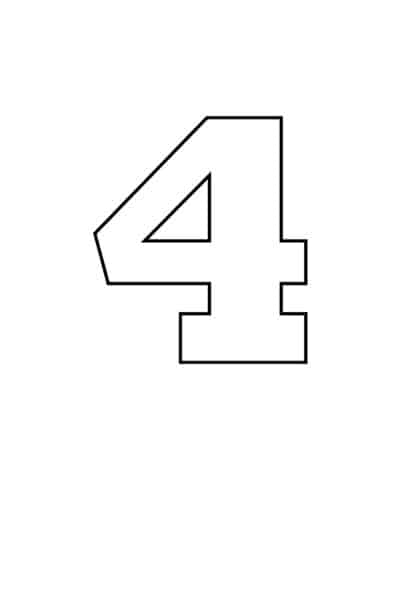 Free Printable Numbers Templates