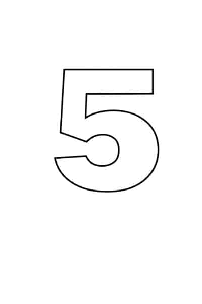 Free Printable Numbers Templates