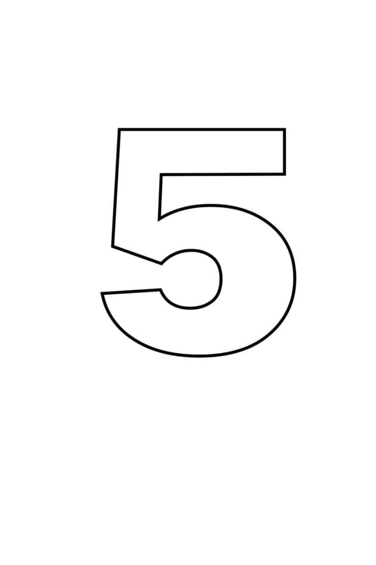 Free Printable Numbers Templates