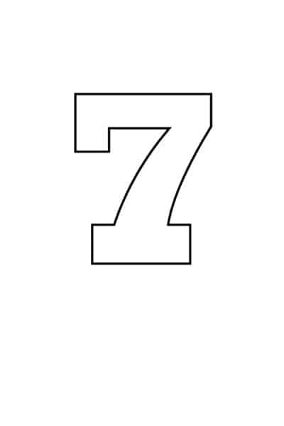 Free Printable Numbers Templates