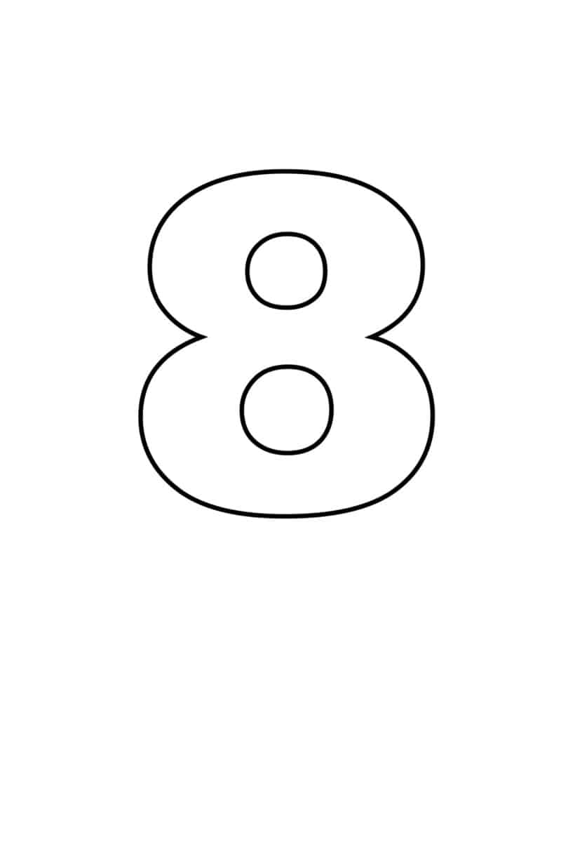 Free Printable Numbers Templates