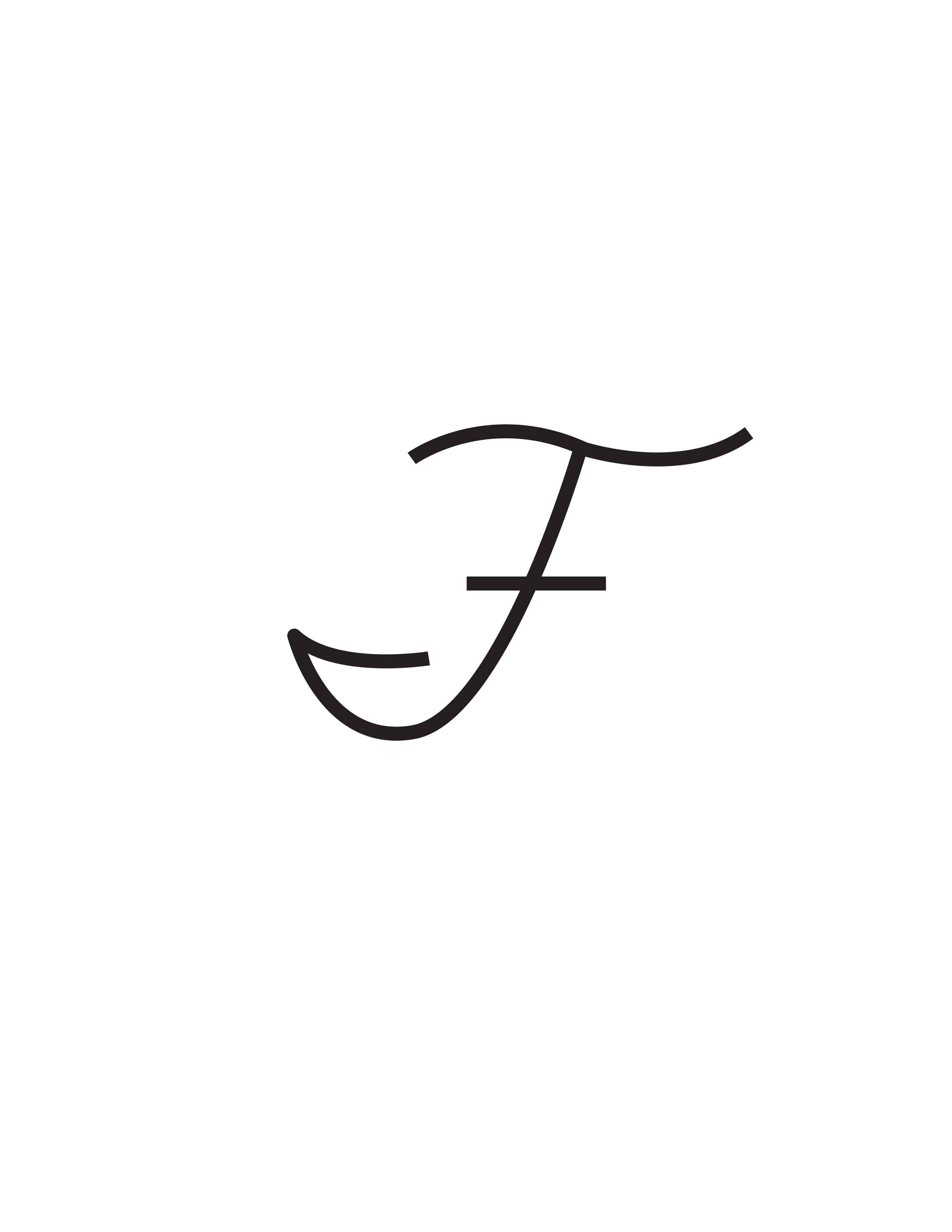 Free Printable Cursive Letters Capital Cursive F Freebie Finding Mom