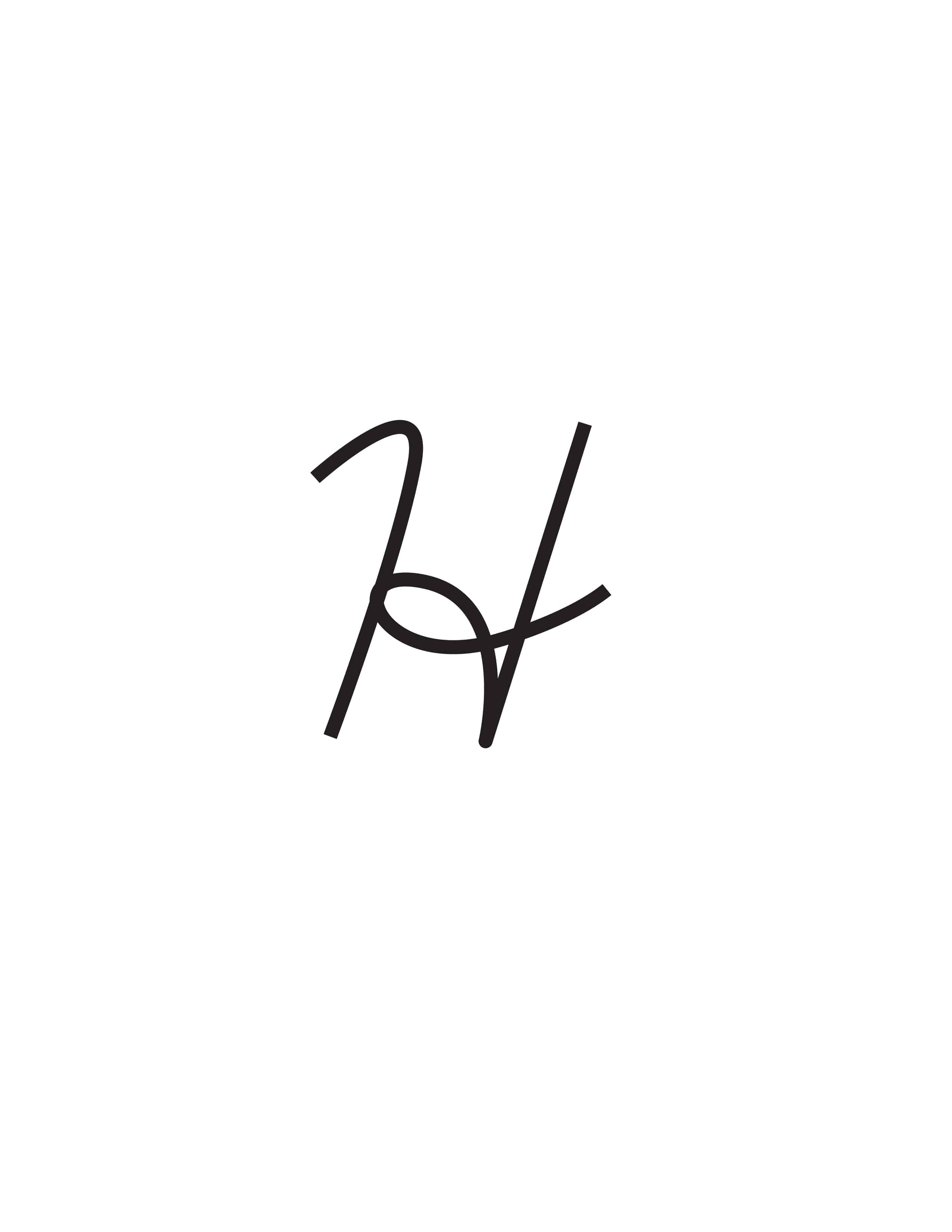 Free Printable Cursive Letters Capital Cursive H Freebie Finding Mom