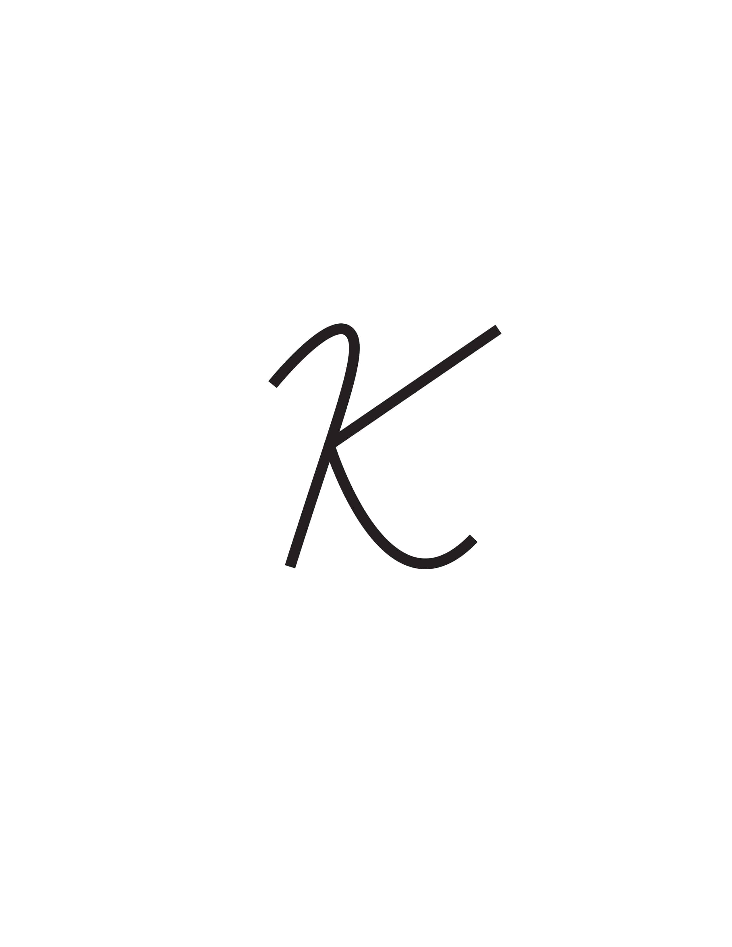 Free Printable Cursive Letters Capital Cursive K Freebie Finding Mom