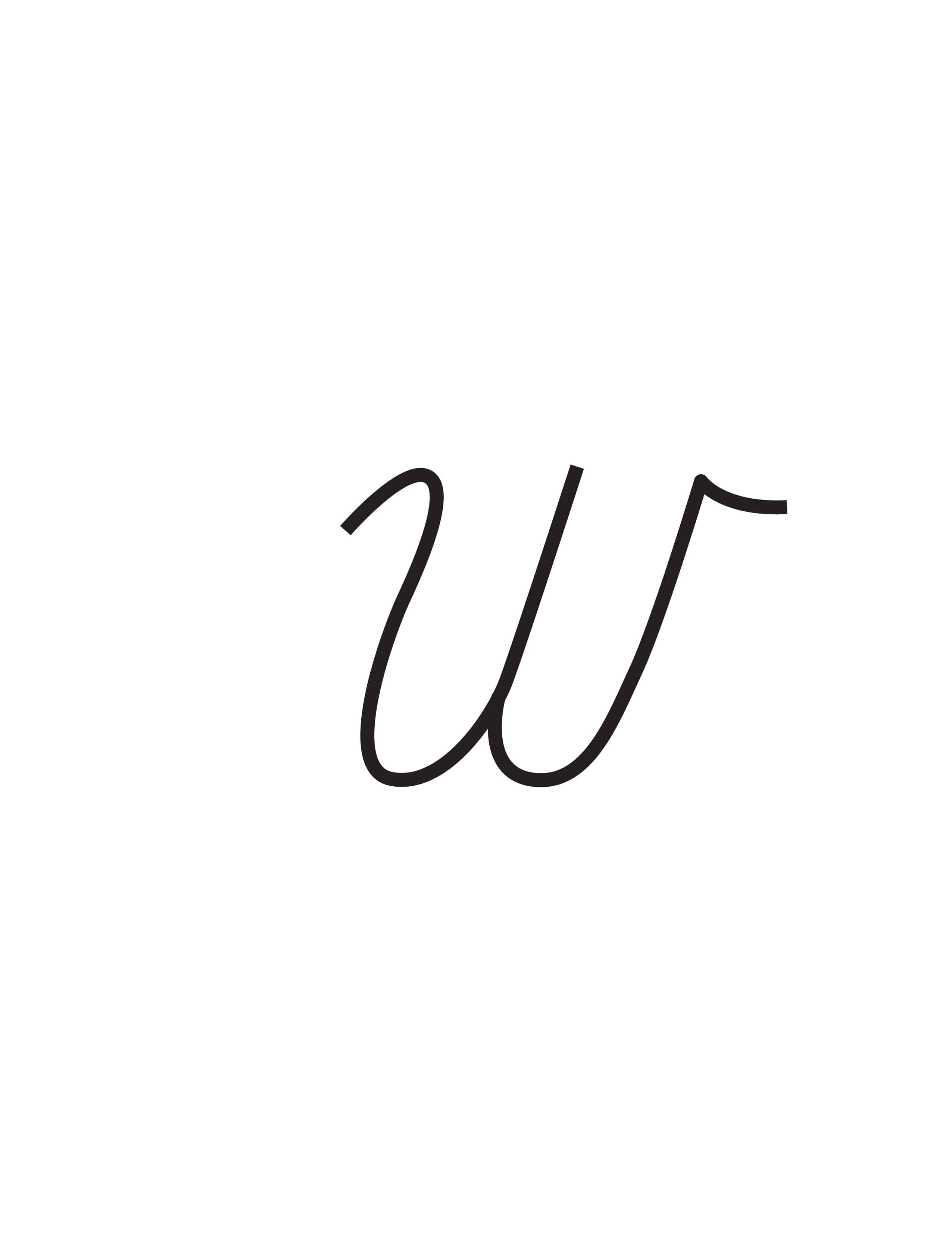 Cursive W