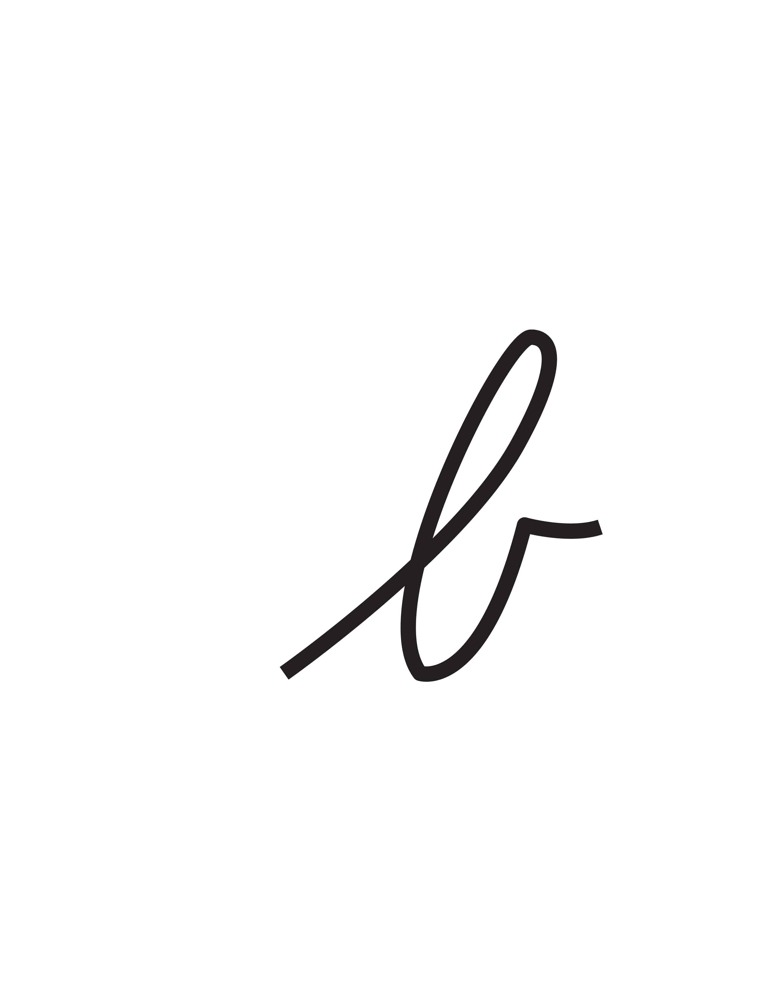Cursive Monogram B