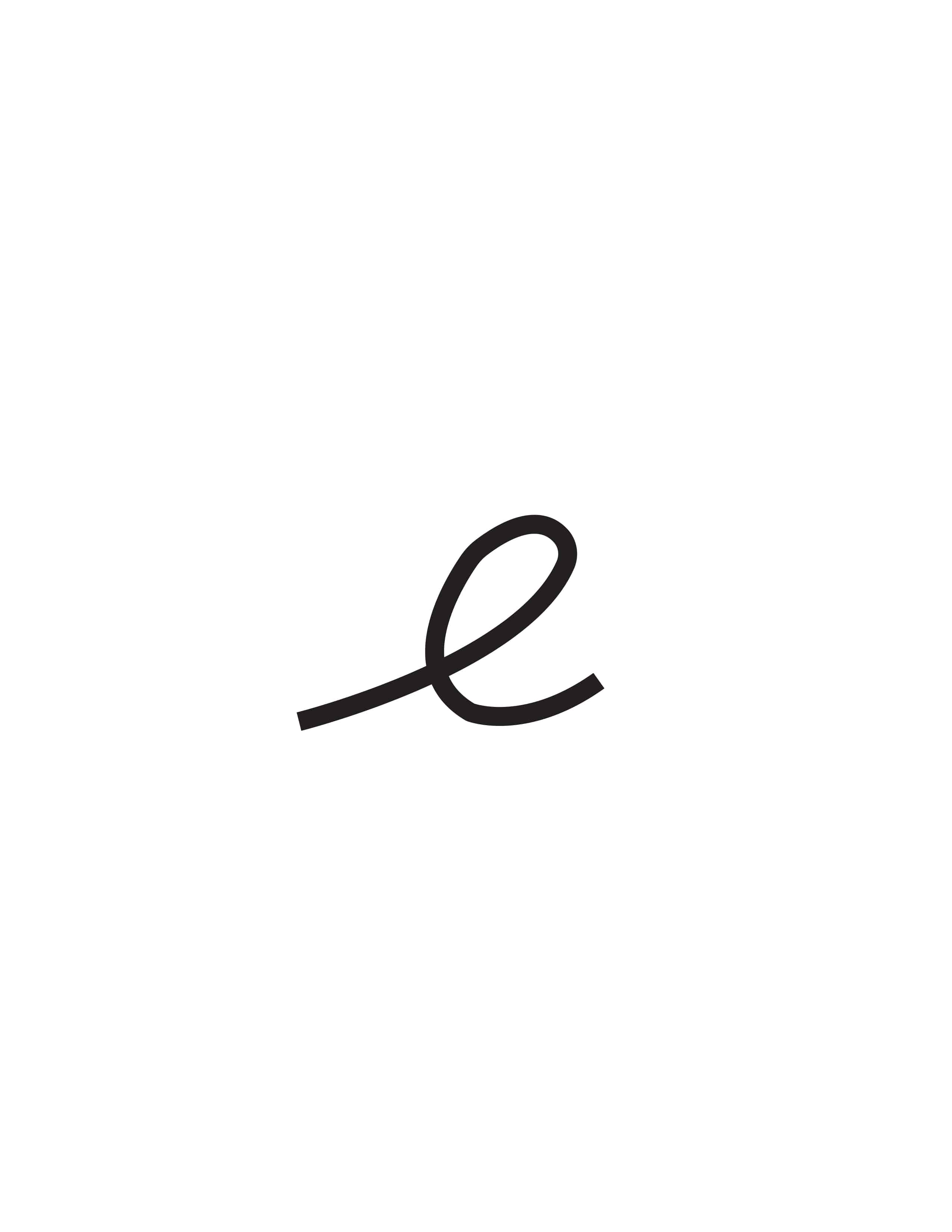 Cursive E Letter Gambaran