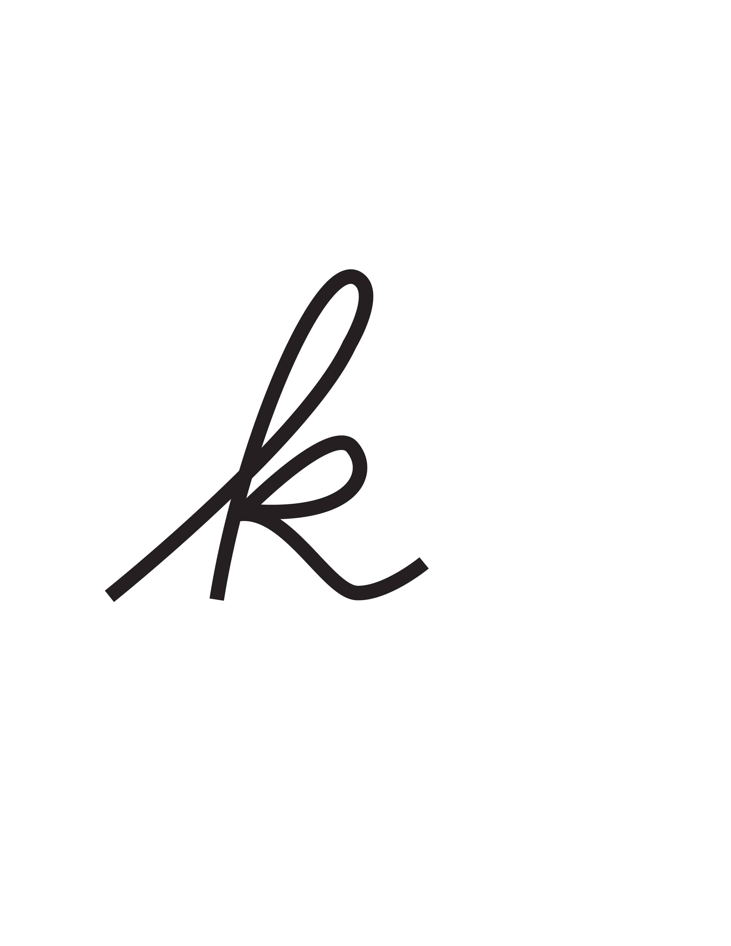 Free Printable Lowercase Cursive Letters Lowercase Cursive K Freebie 