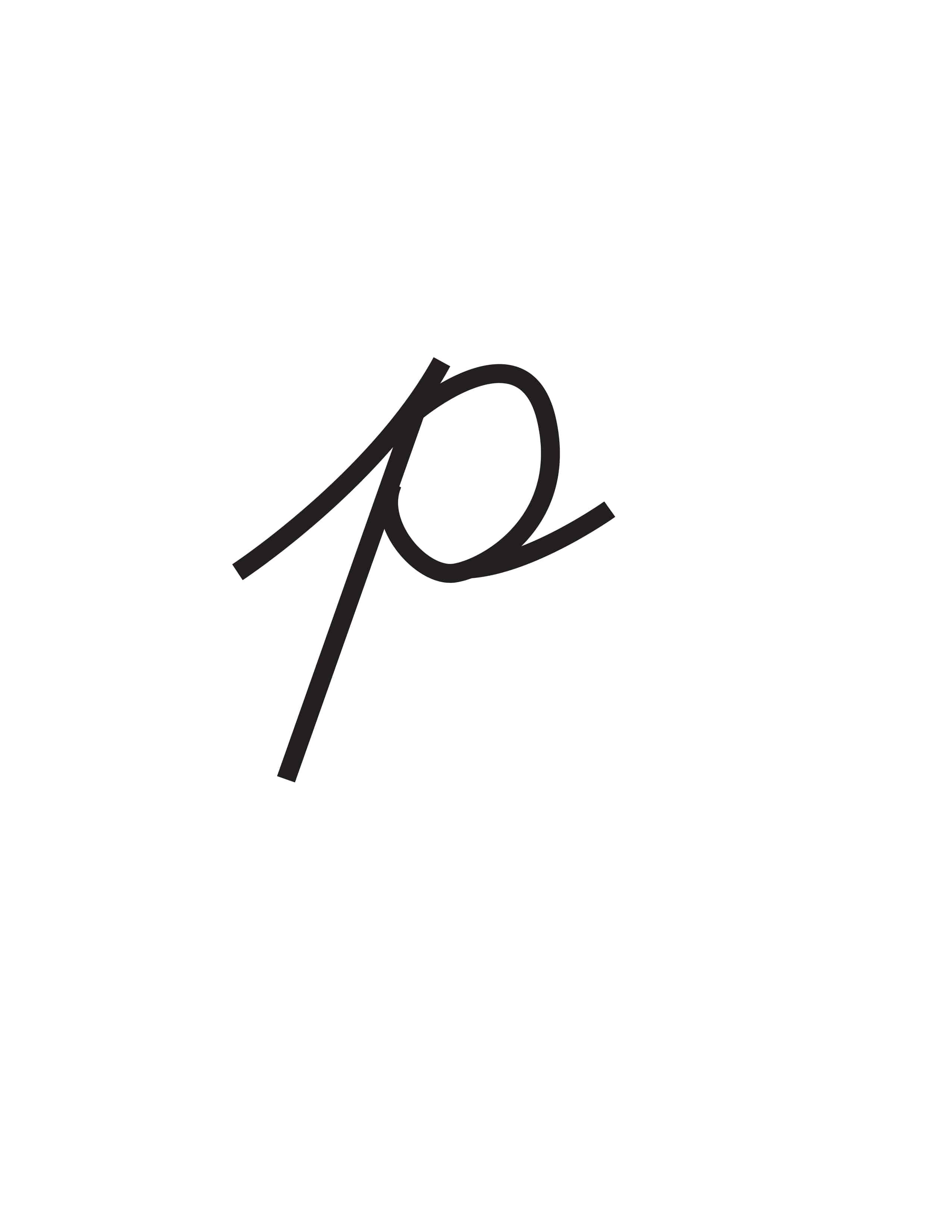 Free Printable Lowercase Cursive Letters Lowercase Cursive P Freebie