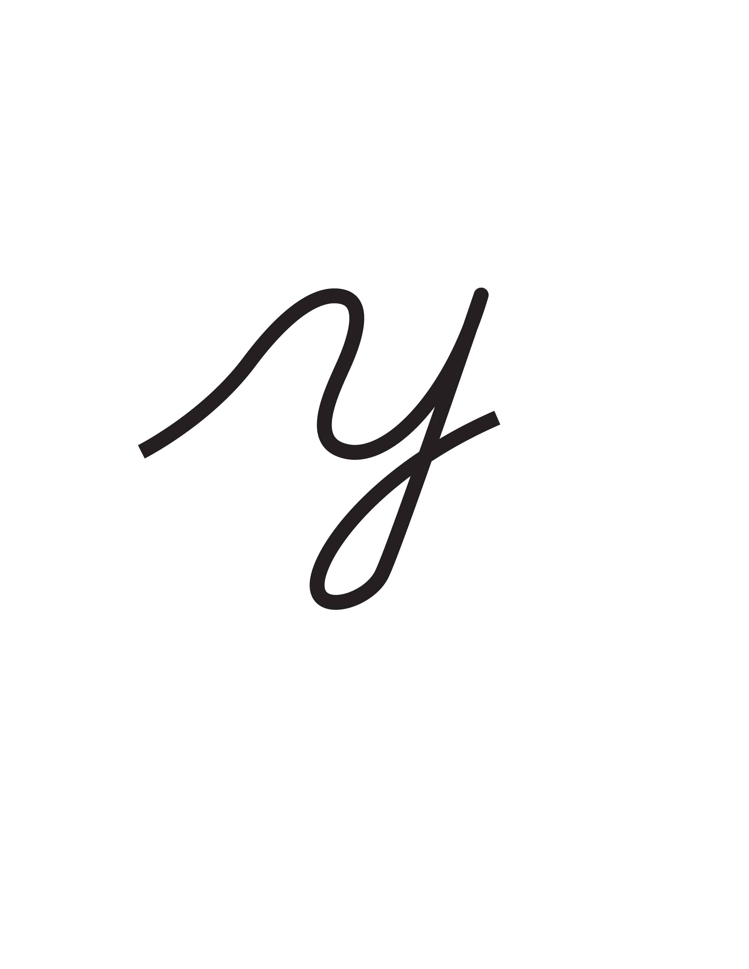 Free Printable Lowercase Cursive Letters Lowercase Cursive Y Freebie