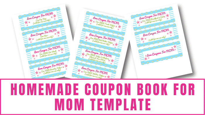 Homemade Coupon Book For Mom Template Freebie Finding Mom