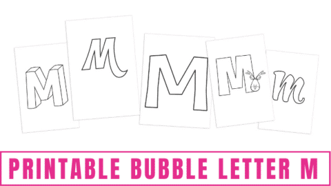 Printable Bubble Letter M - Freebie Finding Mom