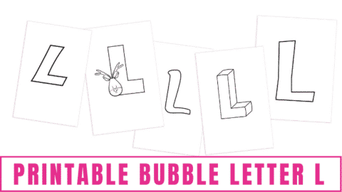 Printable Bubble Letter L - Freebie Finding Mom
