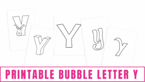 Printable Bubble Letter Y - Freebie Finding Mom