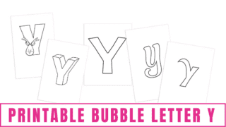 Printable Bubble Letter Y - Freebie Finding Mom