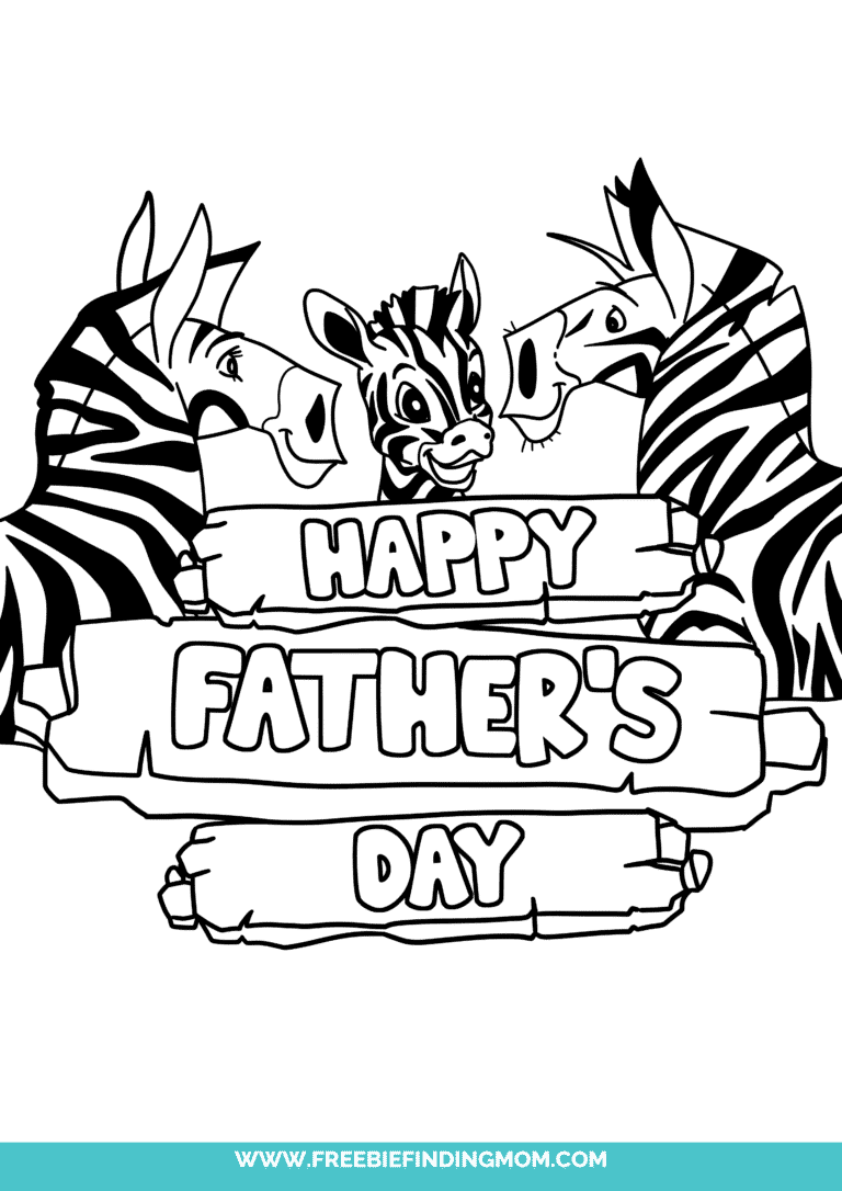 3 Free Happy Father's Day Coloring Pages - Freebie Finding Mom