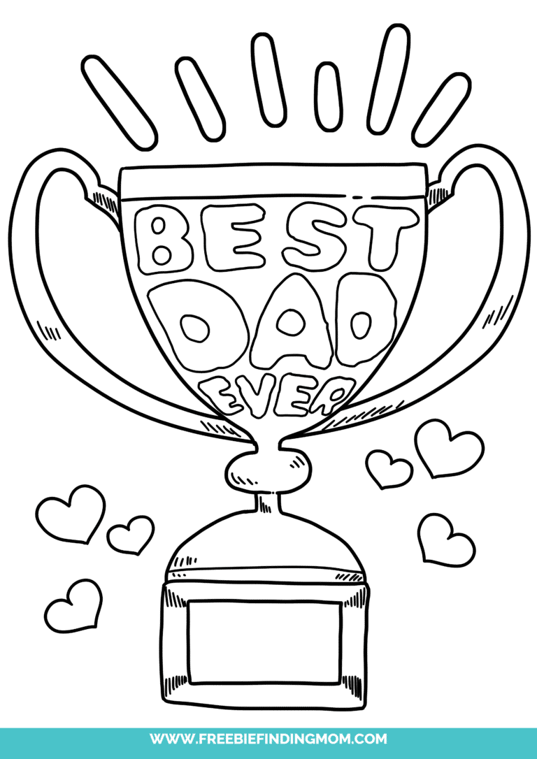 3 Free Printable Father's Day Coloring Pages