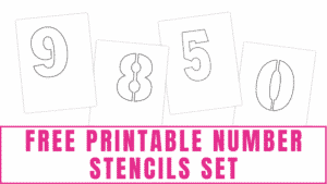 Free Printable Number Stencils Set