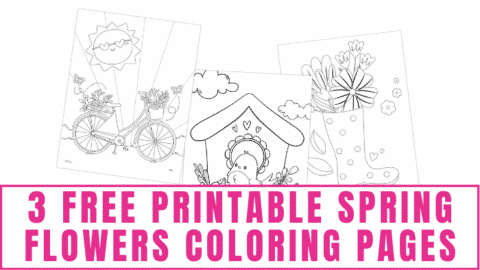 3 Free Printable Bookmarks to Color