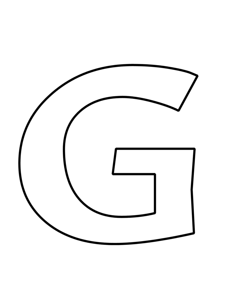 Printable Bubble Letters: Fancy Bubble Letter G