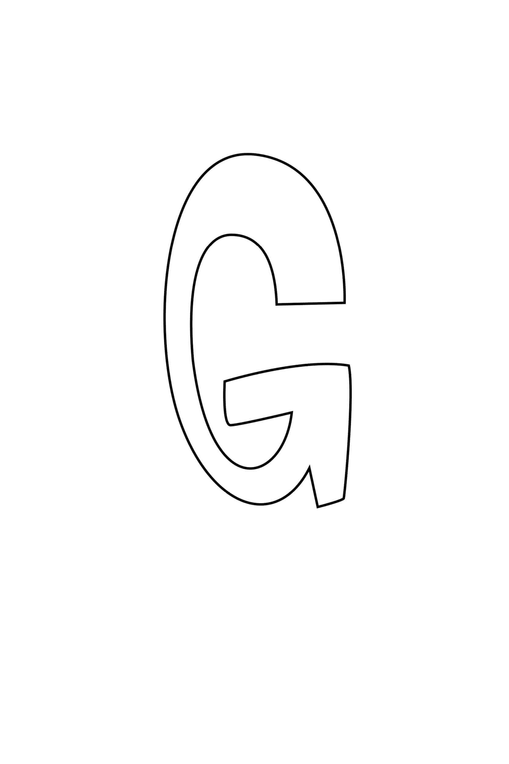 Printable Bubble Letters: Fancy Bubble Letter G