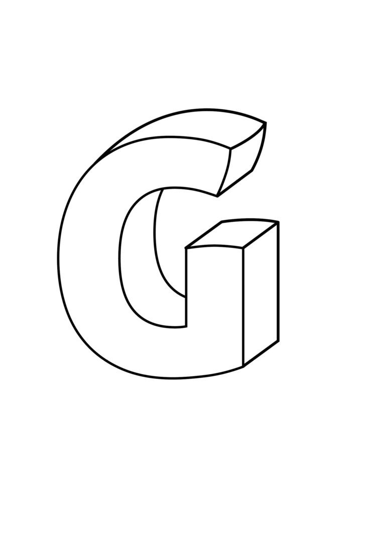 Printable Bubble Letters: Fancy Bubble Letter G