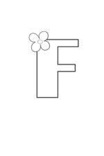 Printable Bubble Letters: Fancy Bubble Letter F