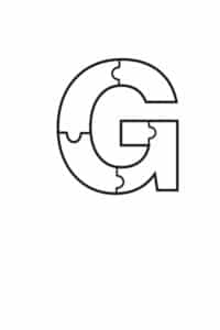 Printable Bubble Letters: Fancy Bubble Letter G