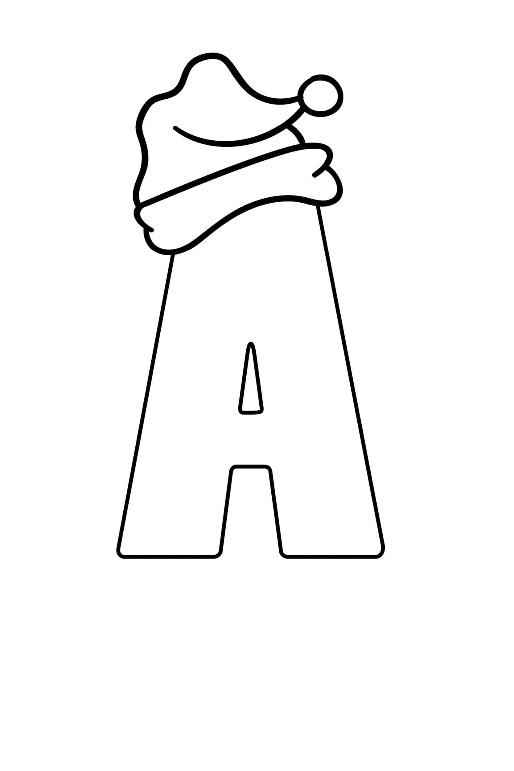 Free Printable Bubble Letter A