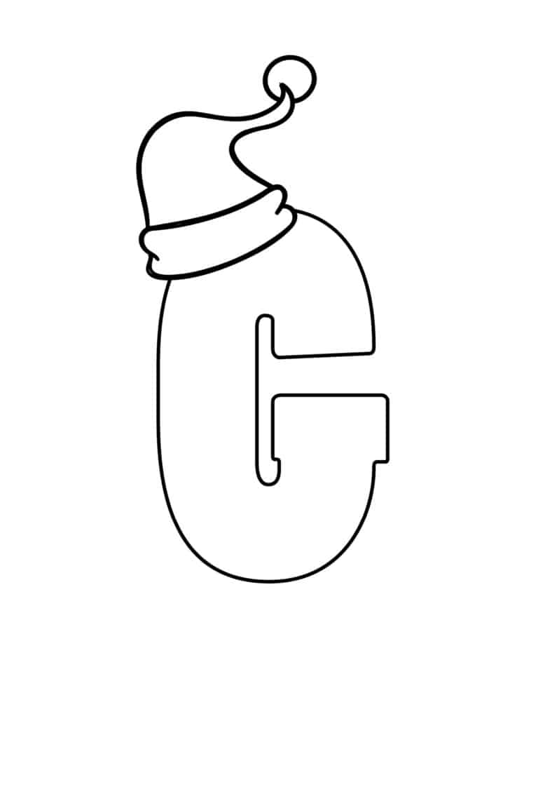 Printable Bubble Letters: Fancy Bubble Letter G