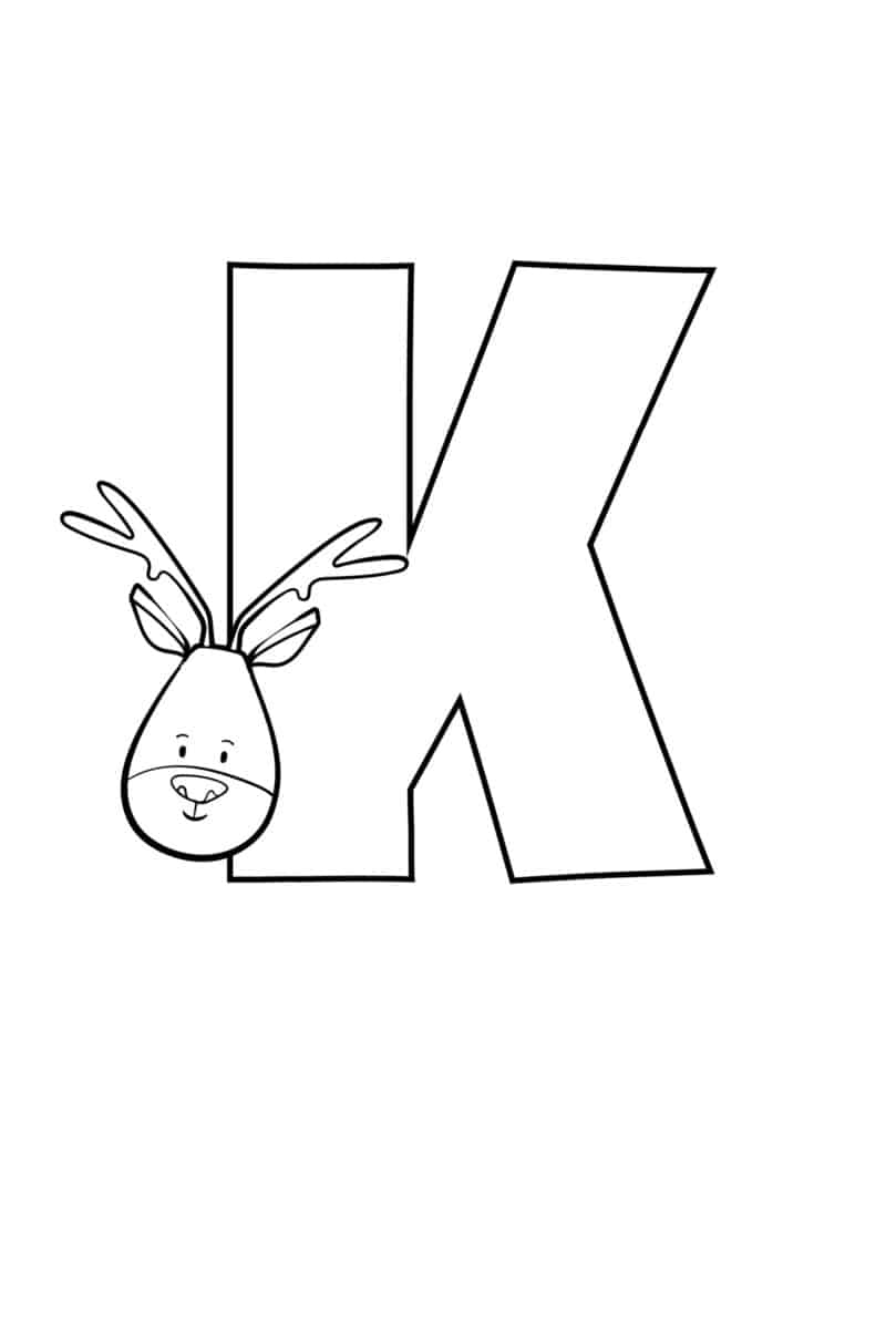 Free Printable Bubble Letter K