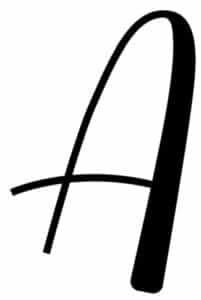 Calligraphy Letters Printable for Beginners: Letter A