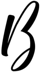 Calligraphy Letters Printable for Beginners: Letter B