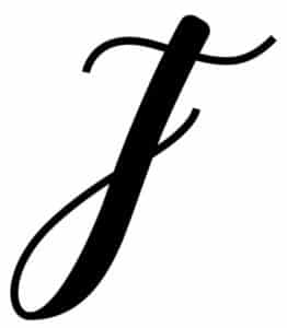 Calligraphy Letters Printable for Beginners: Letter F