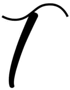 Calligraphy Letters Printable for Beginners: Letter T