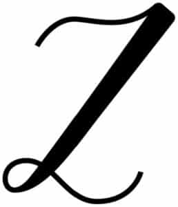 Calligraphy Letters Printable for Beginners: Letter Z